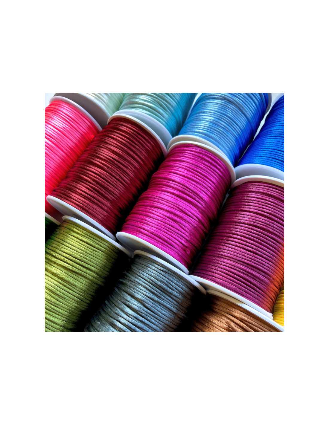 Cordon satiné nylon 1,5 mm par 20 mètres | Hobbyjoux